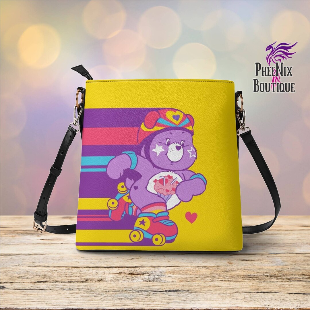 Share Bear Care Bears Inspired Crossbody Purse Care Bears Bucket Bag ...