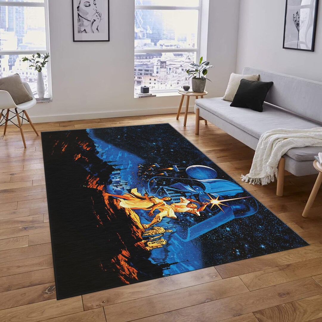 Classic Star Wars Indoor Outdoor Area Rug Star Wars Gift, Star Wars ...