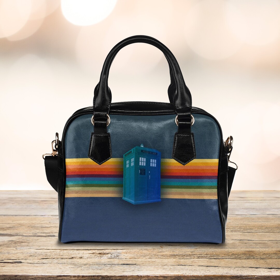 TARDIS Inspired Shoulder Bag Purse, Classic Handbag, Clutch, Shoulder ...