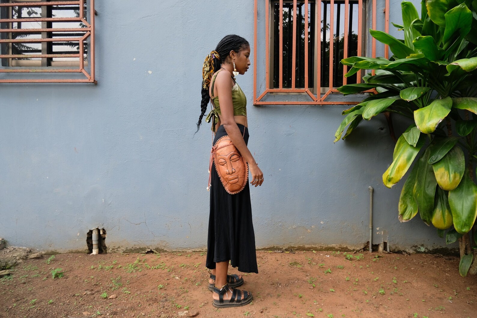 Leather Mask Bag Sable - Etsy