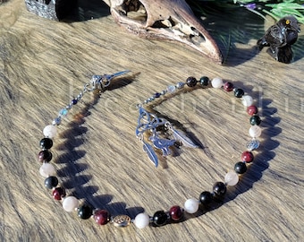 Morrigan Prayer Beads, Morrigan Altar, Goddess of Fate and War, Goddess ...