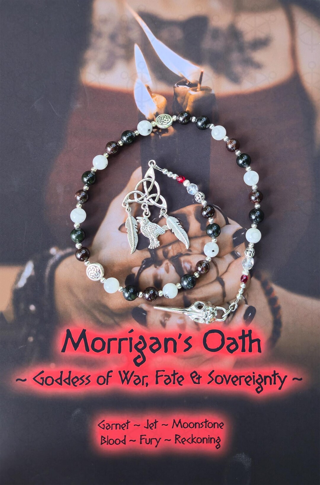 Morrigan Prayer Beads ~ Celtic Goddess of War and Fate - Etsy