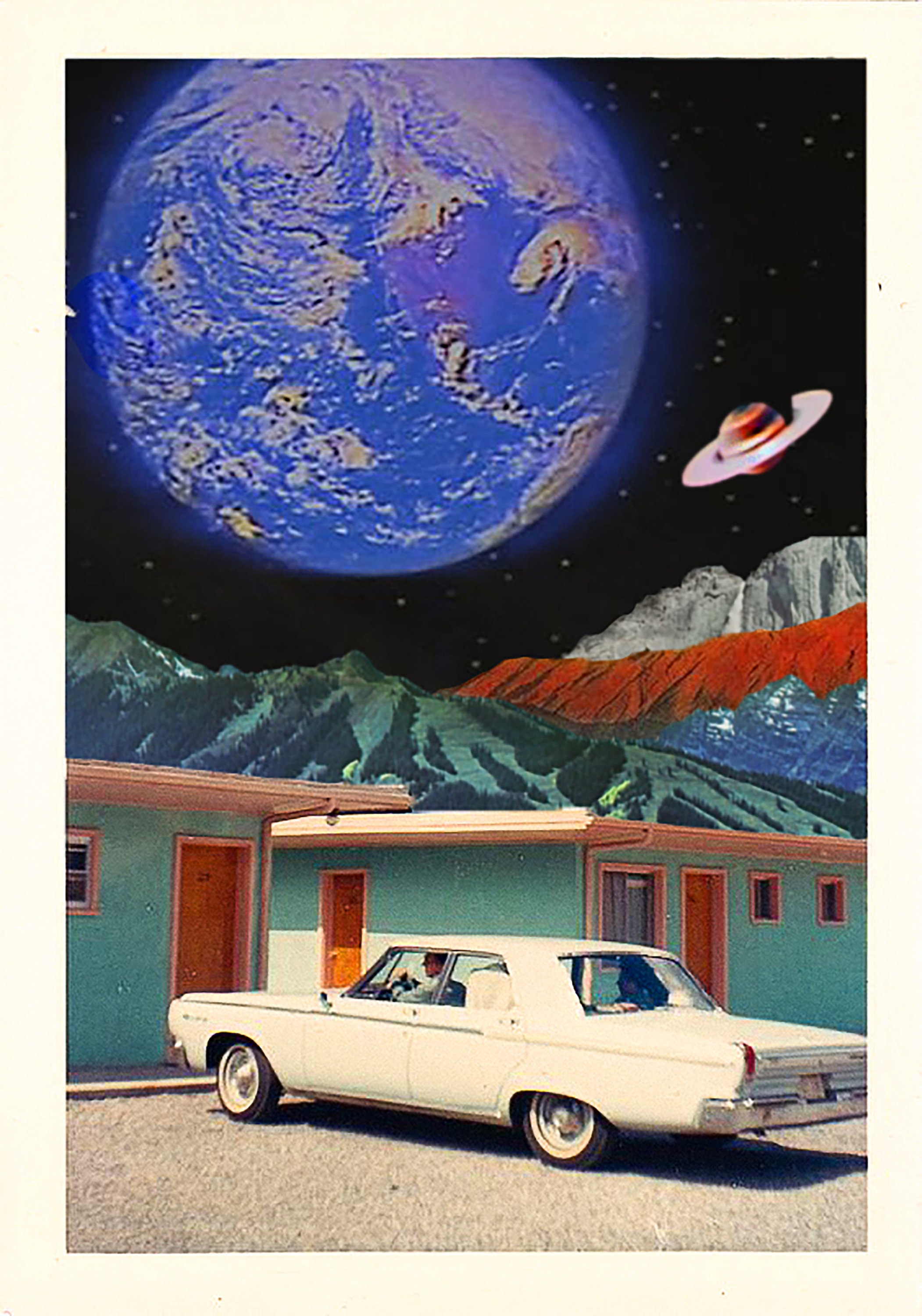 Retro Poster, Wall Decor, Space Art, Collage Poster, Room Decor ...