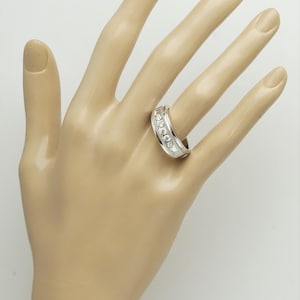 MGW 10K White Gold 1/2cttw Round Channel Set Natural Diamond Ring (CAT ...