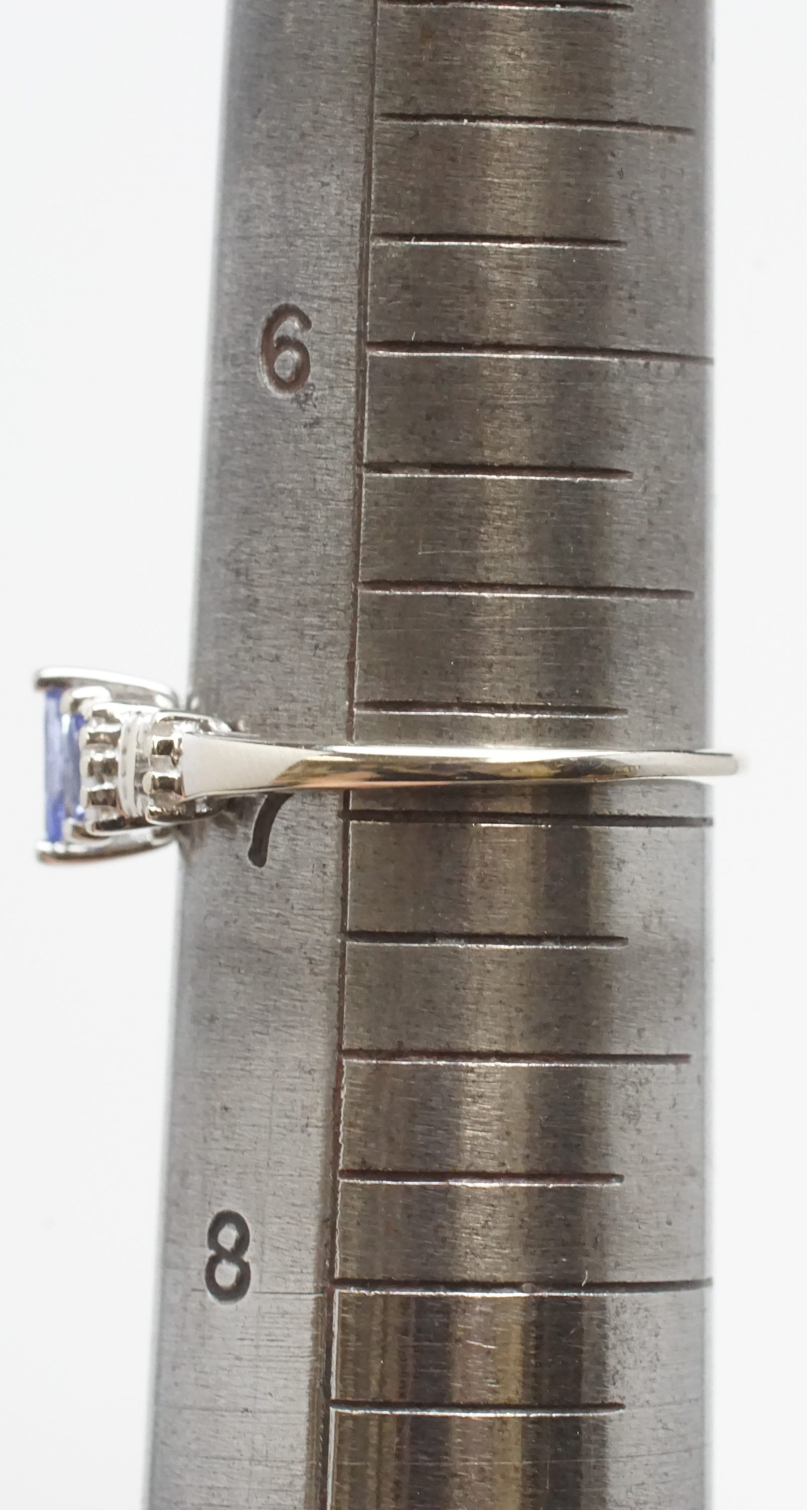 Signed STS Chuck Clemency 3 Stone Marquise Tanzanite & Diamond Accent ...
