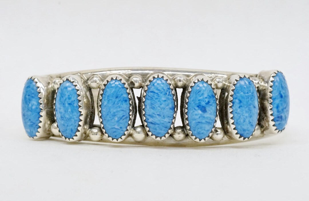 Vintage Native American Blue Jean Lapis Cuff in Sterling Silver E0985 ...