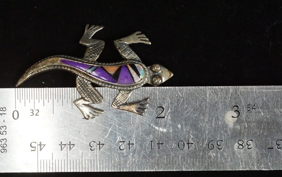 Native American Indian Handcrafted Lizard Gecko Pin B… - Gem