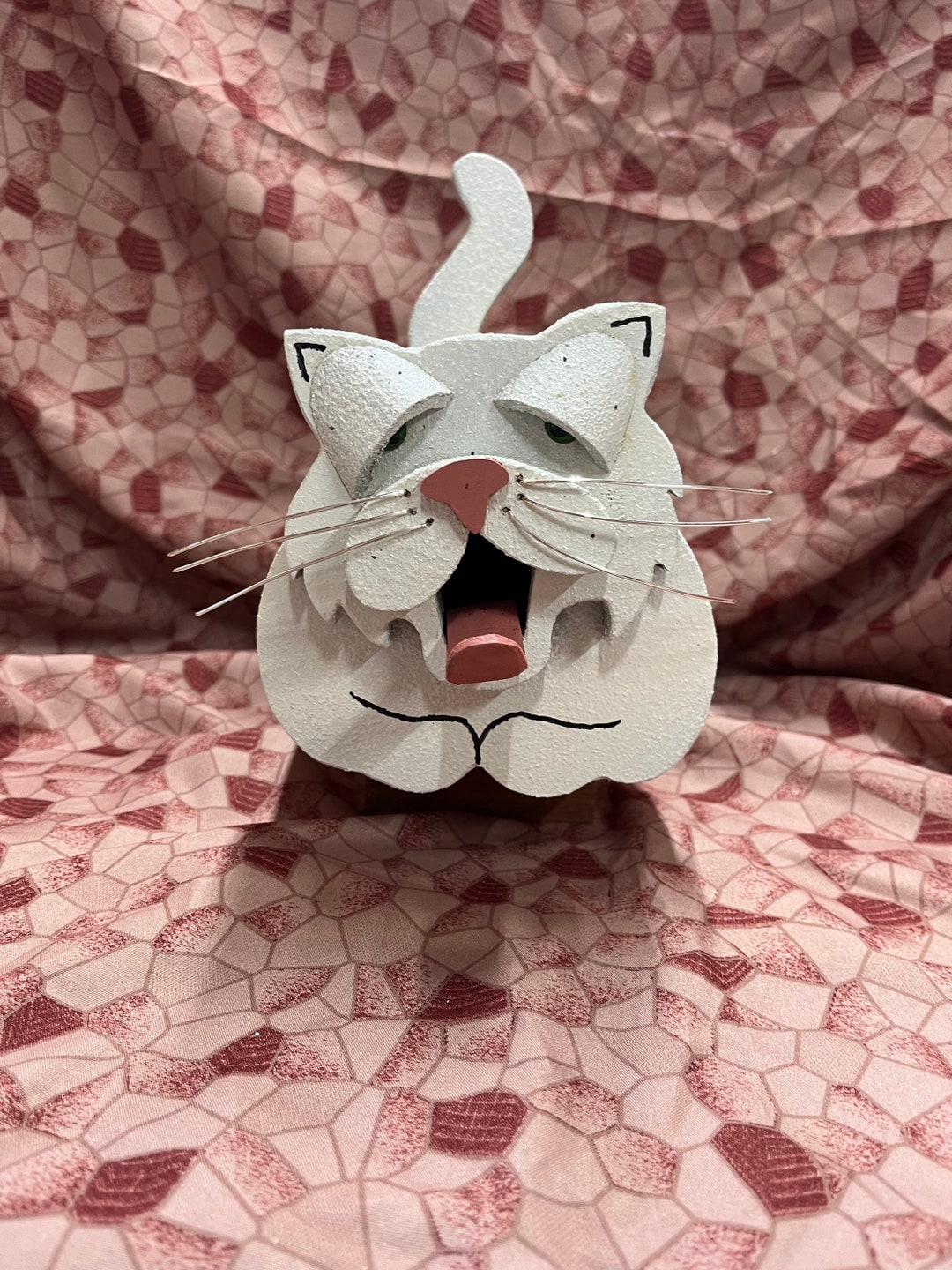 Handmade Cat Birdhouse Bank - Etsy