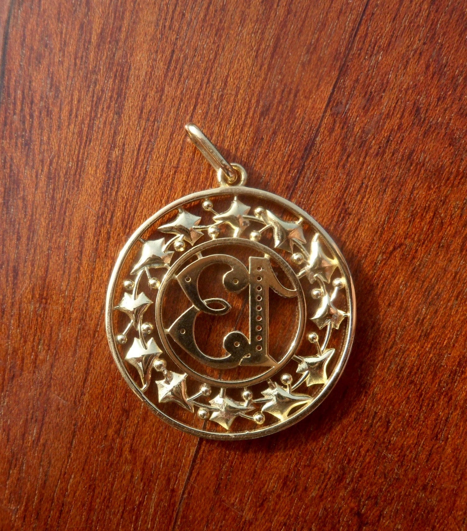 Vintage ' Lucky Number 13 ' Charm / Love pendant 18k | Etsy