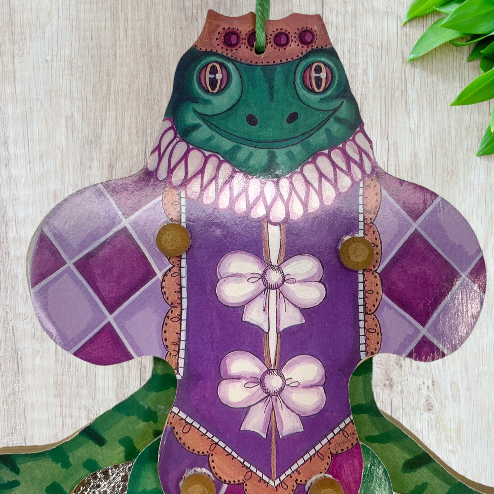 Vintage Terrie Floyd Jumping Jacks Frog Princess Pull Toy - Etsy