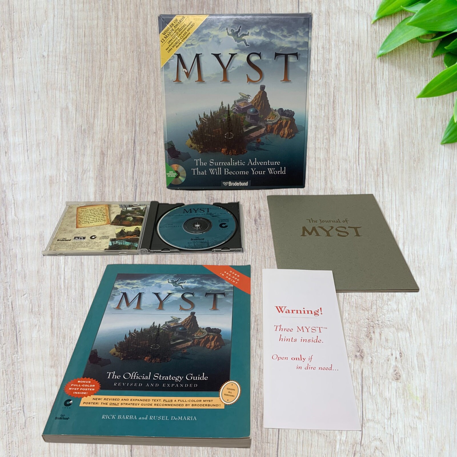 MYST by Broderbund for PC/CD Rom 1996 Big Box Complete Guide Journal ...