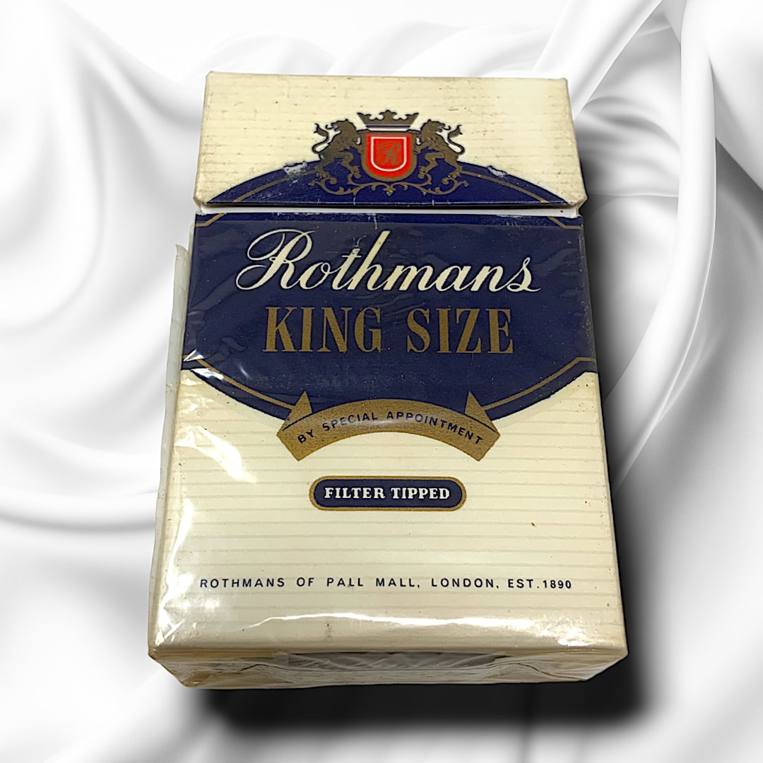 Vintage EMPTY Rothmans of Pall Mall King Size Cigarette Box Filter Tip ...