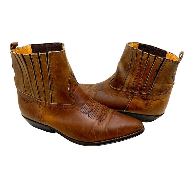 Ankle Cowboy Boots - Etsy