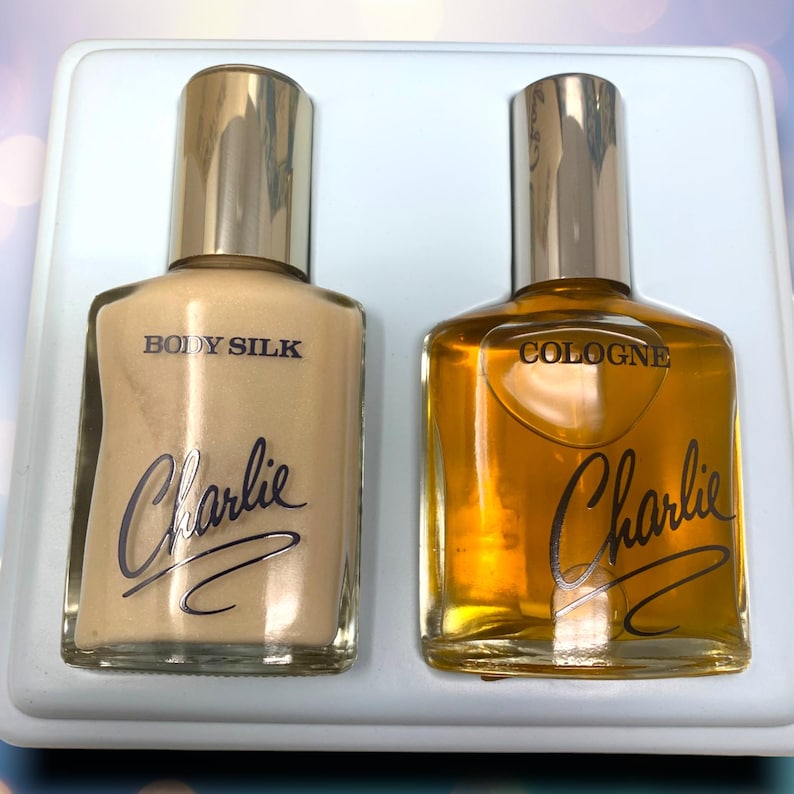 NEW Vintage Charlie Side by Side Cologne & Body Silk Gift Set Boxed ...