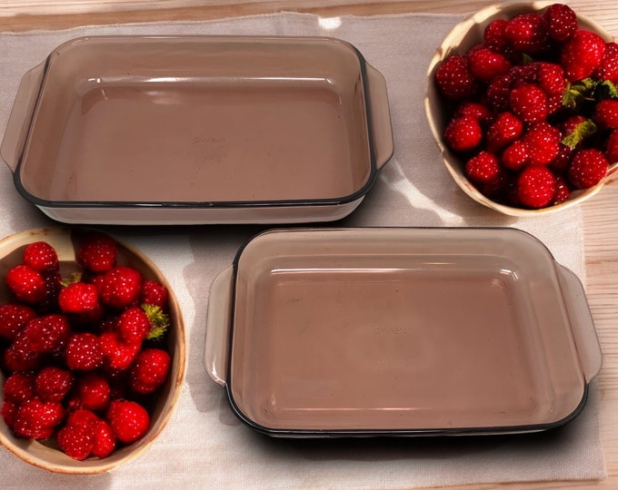 Vintage Corningware Visions Cookware Two-piece Set, With Lids 1 and 2.5 ...