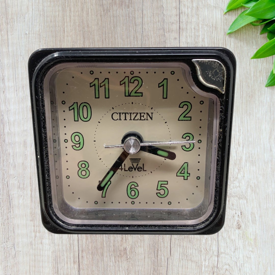 Vintage Citizen Travel Alarm Clock Made in Japan Glow in the Dark ...