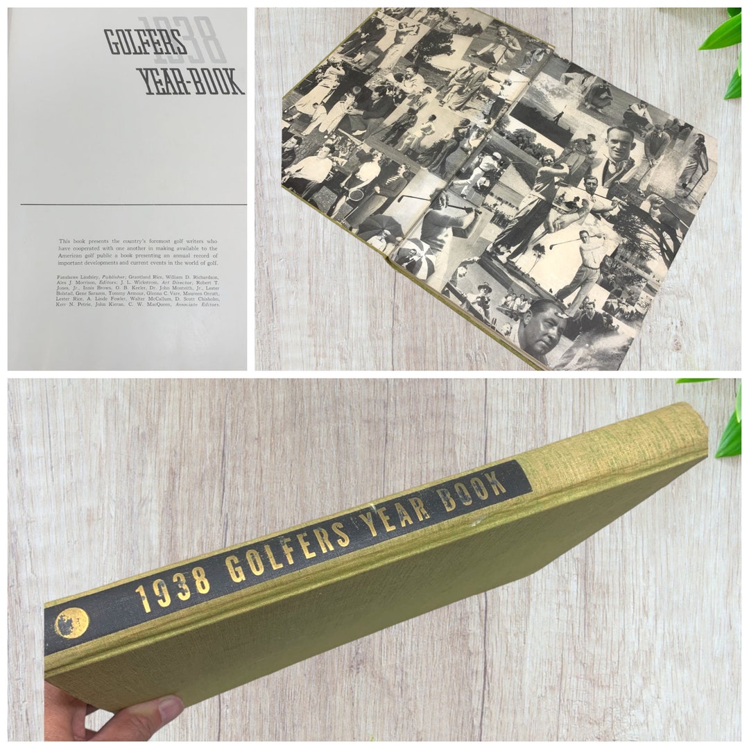 Vintage Golfers Year Book 1938 Yearbook National Golf Review Ephemera ...