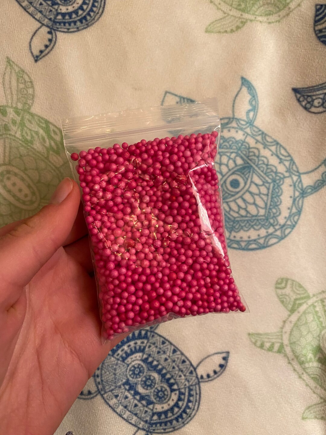 Pink Foam Beads for Slime Making, Great Add-in to Make Floam - Etsy
