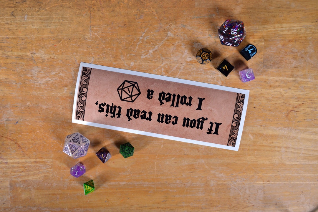 Nat 1 - Dungeons and Dragons Bumper Sticker - Etsy