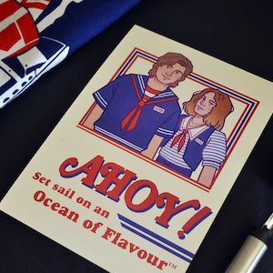 Scoops Ahoy - Stranger Things Print - Etsy