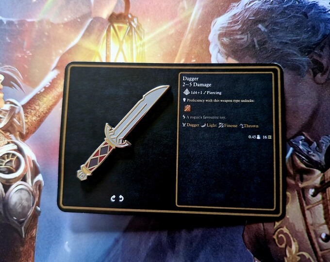 Baldur's Gate 3 Dagger Enamel Pin - Etsy