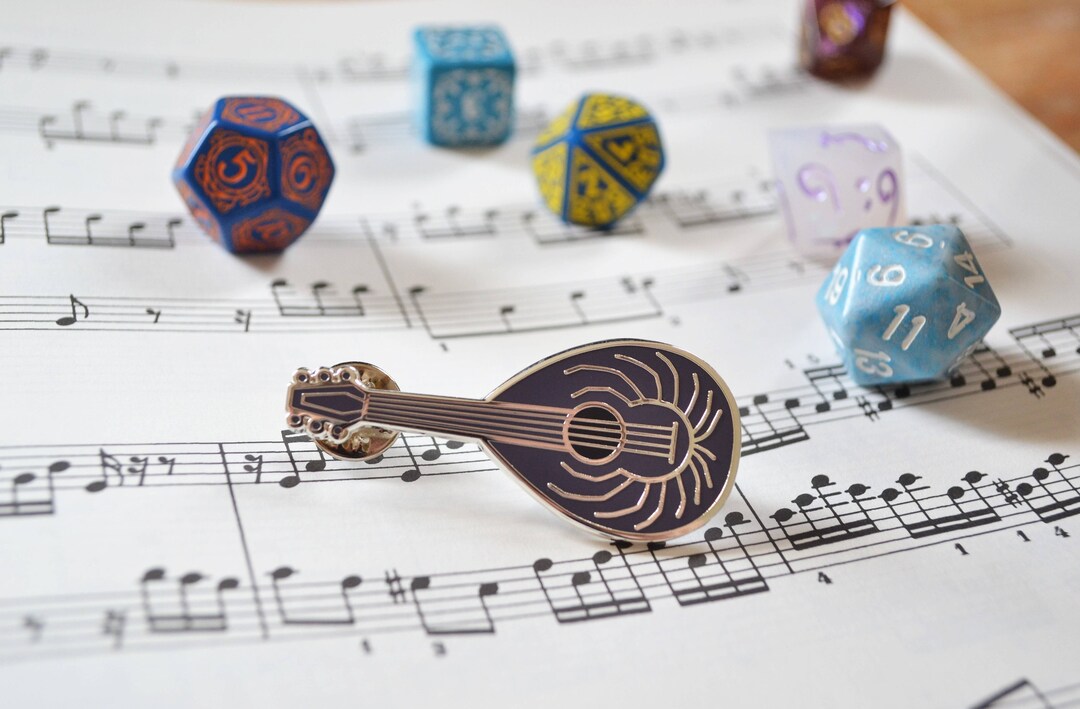 Dorian's Lute - Enamel Pin - Etsy
