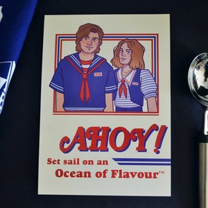 Scoops Ahoy - Stranger Things Print - Etsy