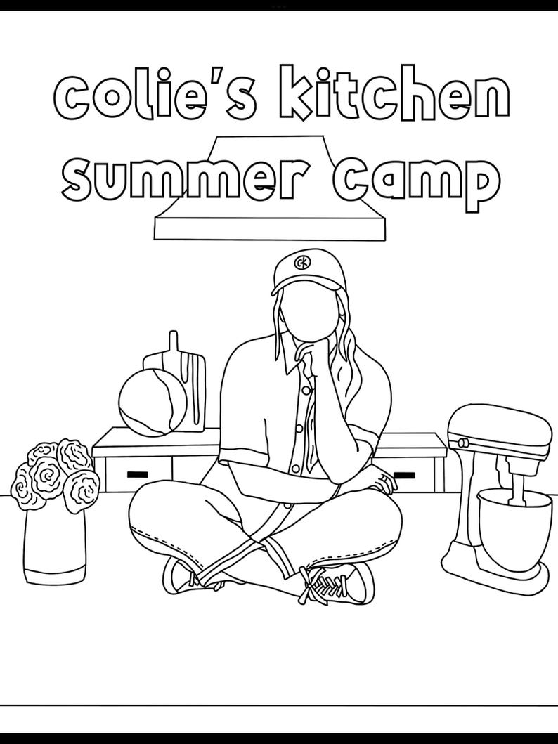 Custom Wedding Coloring Page | Personalized Event Coloring Pages for ...