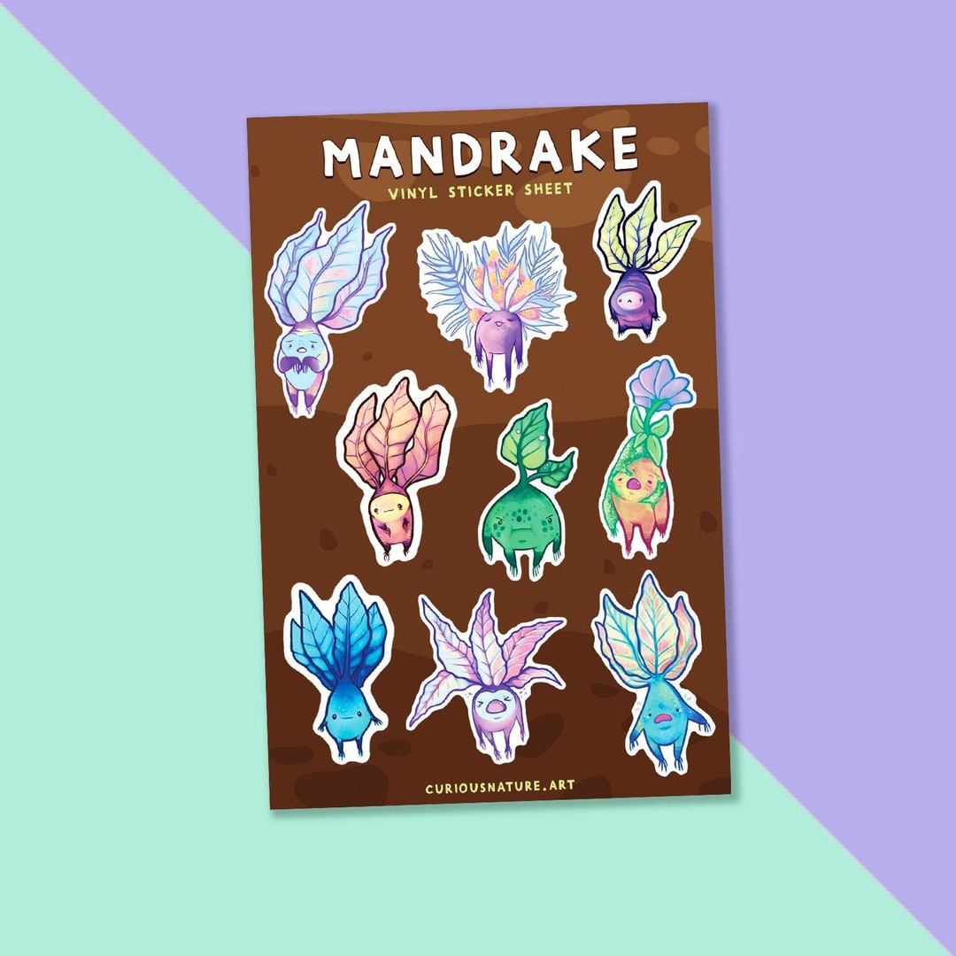 Mandrake Vinyl Sticker Sheet - Etsy