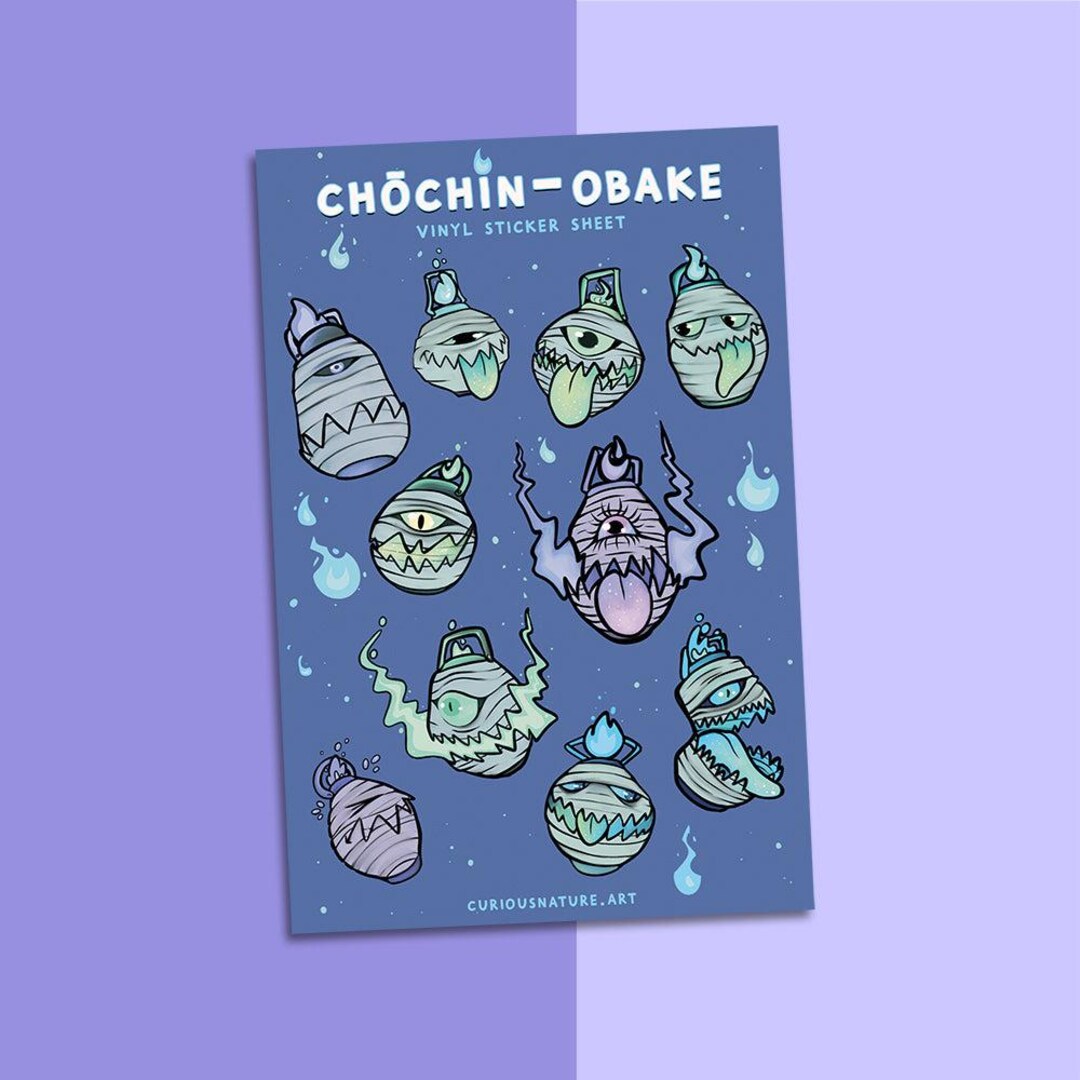 Chōchin-obake • Sticker Sheet - Etsy