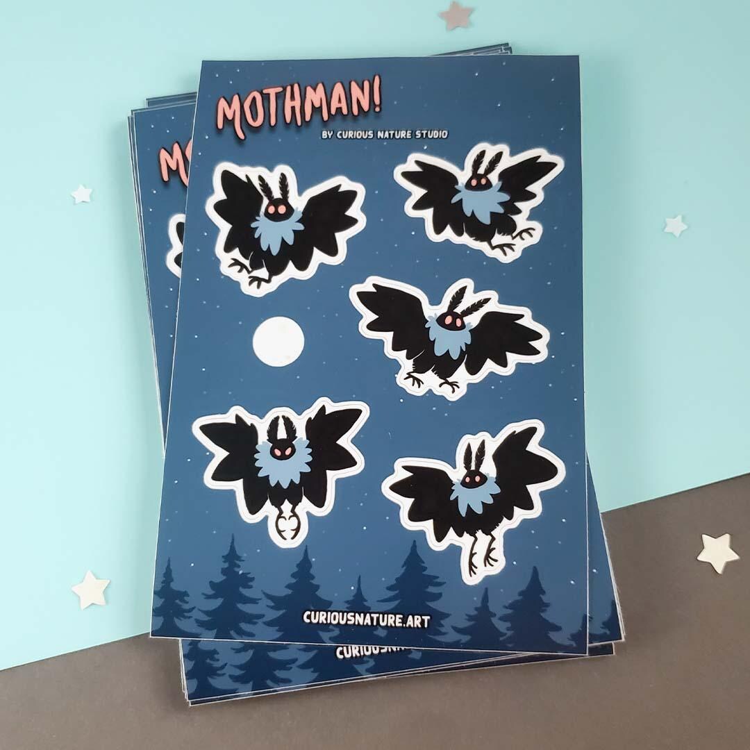 Mothman Sticker Sheet - Etsy