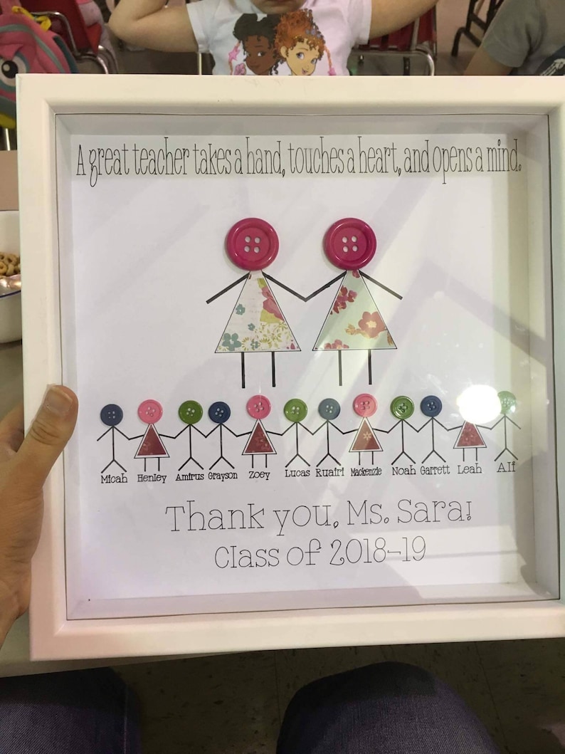 Teacher Gift Shadow Box 12x12" Thank You Appreciation End of Year ...