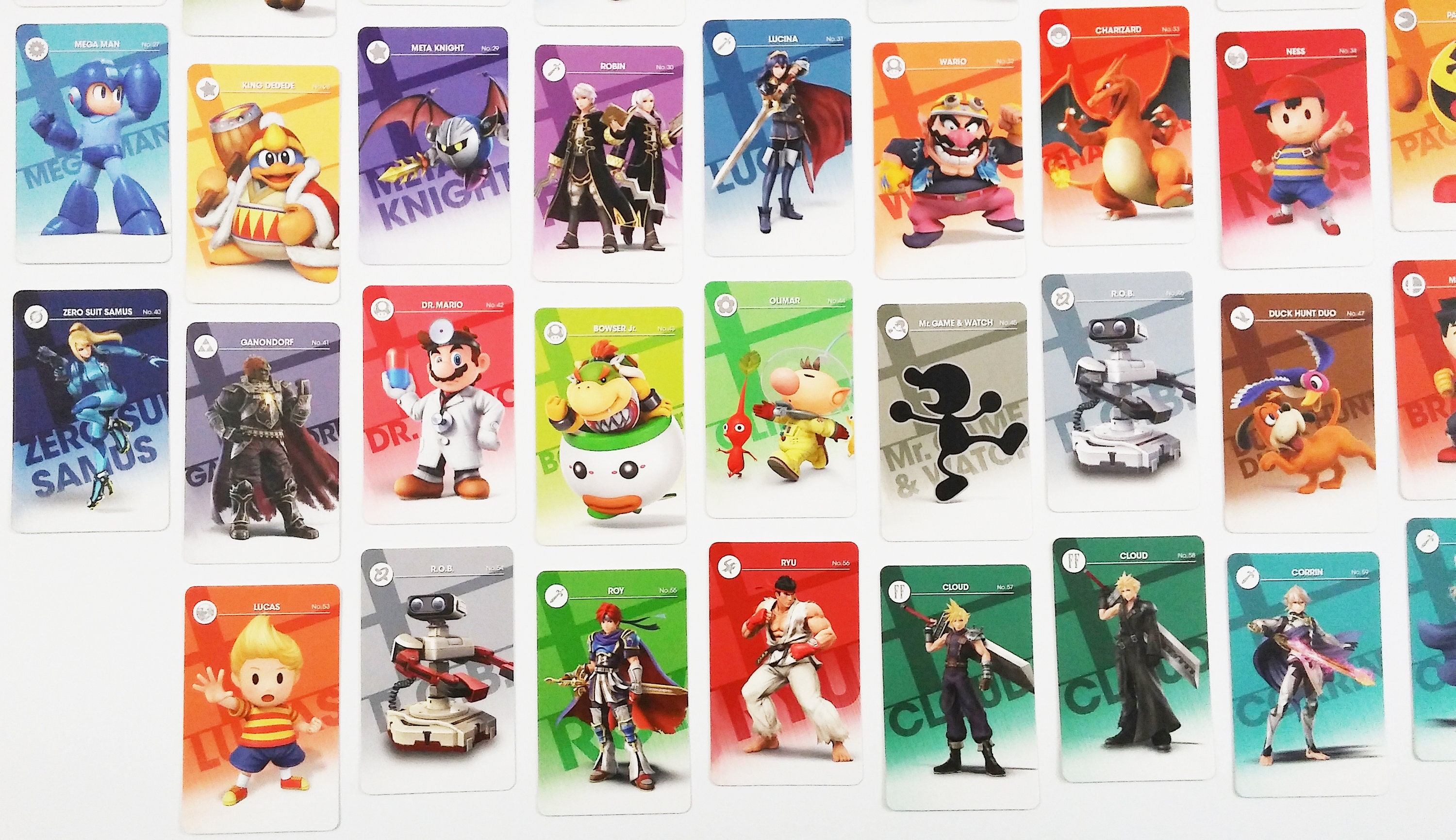 YOU CHOOSE All 84 Super Smash Bros Ultimate amiibo Cards with | Etsy