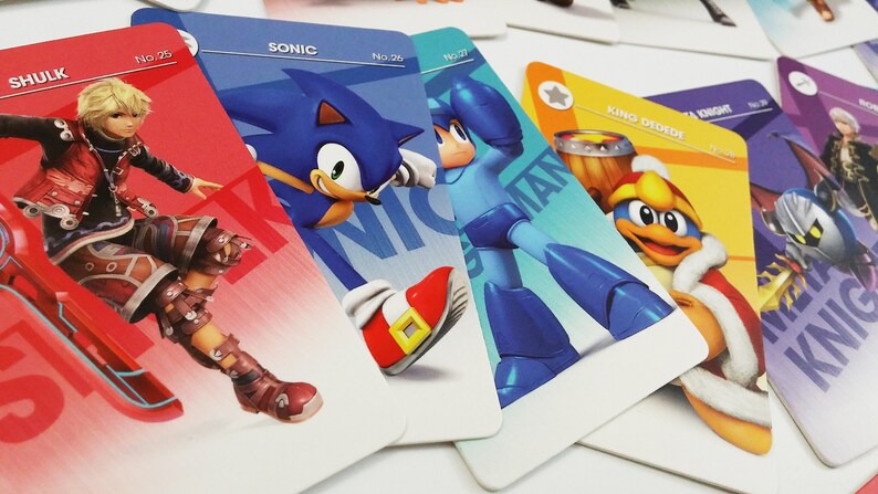 YOU CHOOSE All 84 Super Smash Bros Ultimate amiibo Cards with | Etsy