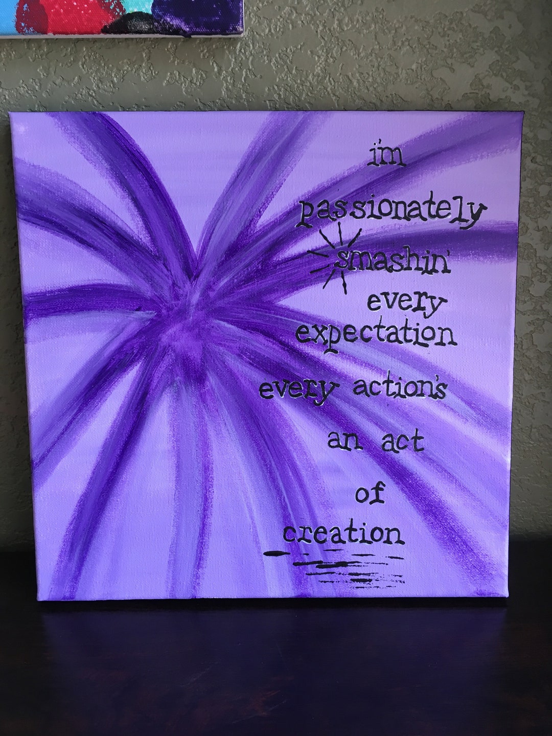 Alexander Hamilton My Shot Broadway Lyric Painting I'm Passionately ...