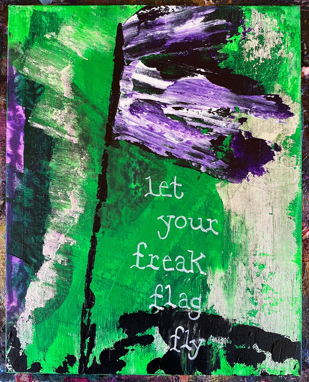 Shrek Broadway Gift Let Your Freak Flag Fly 8x10 Flat Canvas Abstract ...