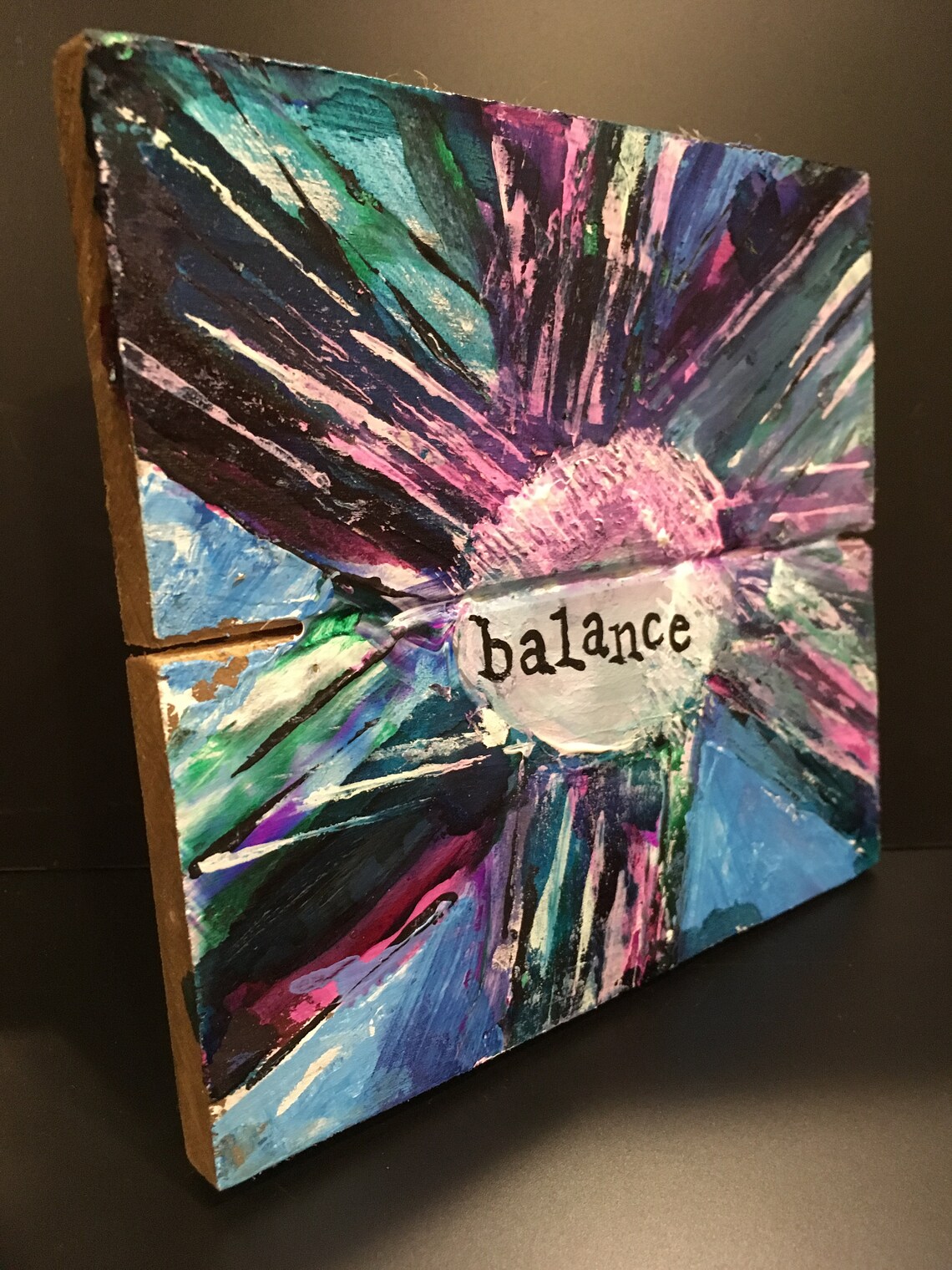 Balance Motivational Painting Powerful Quotes on Wood - Etsy