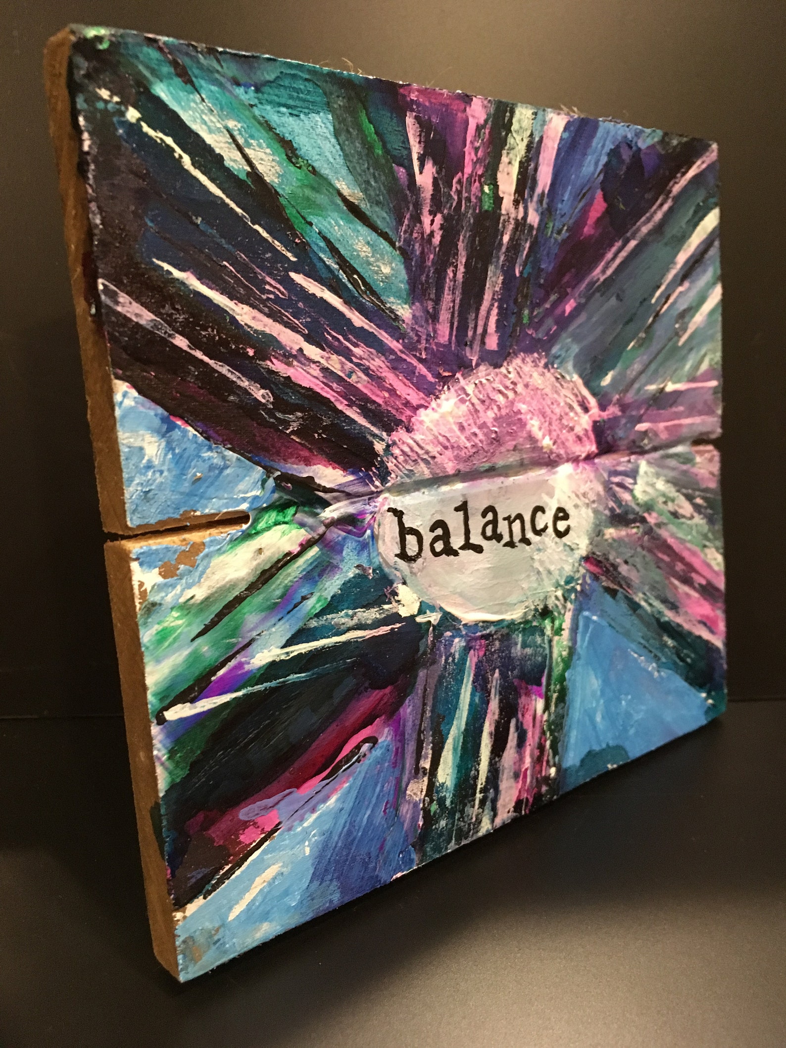 Balance Motivational Painting Powerful Quotes on Wood - Etsy