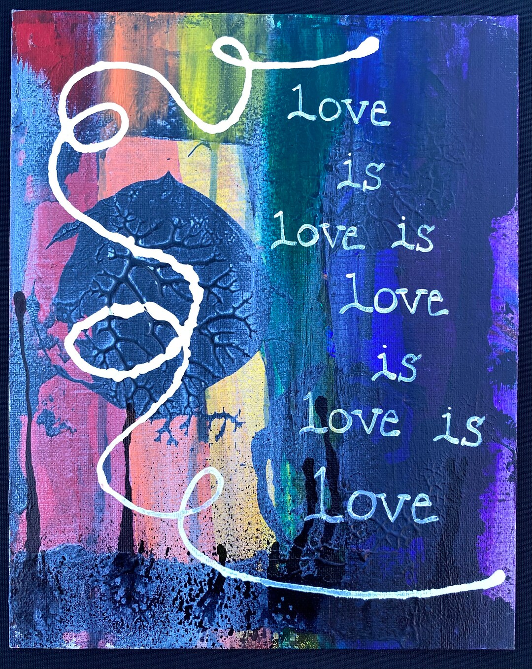 Liebe ist Liebe ist Liebe LGBTQ Zitat Malerei | Regenbogen Stolz Stolz ...