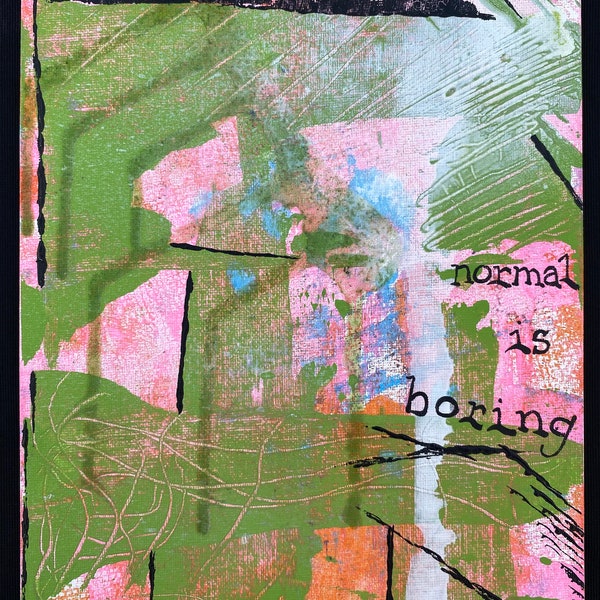 Normal is Boring - Etsy