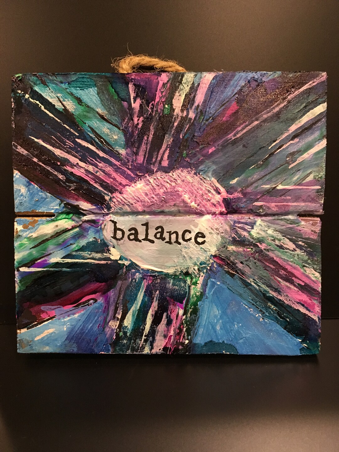 Balance Motivational Painting Powerful Quotes on Wood - Etsy