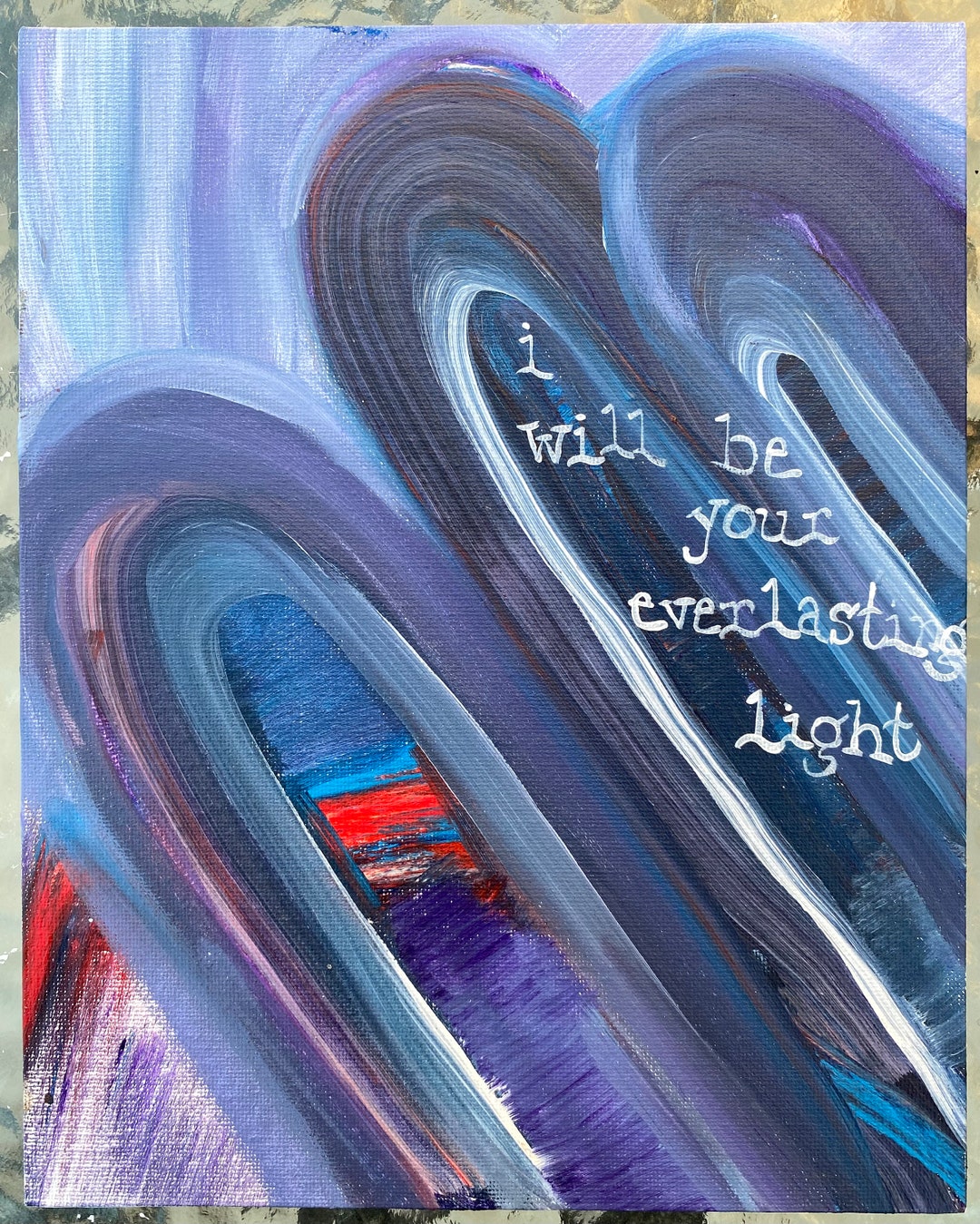 I Will Be Your Everlasting Light 8x10 Flat Canvas Abstract Arches ...