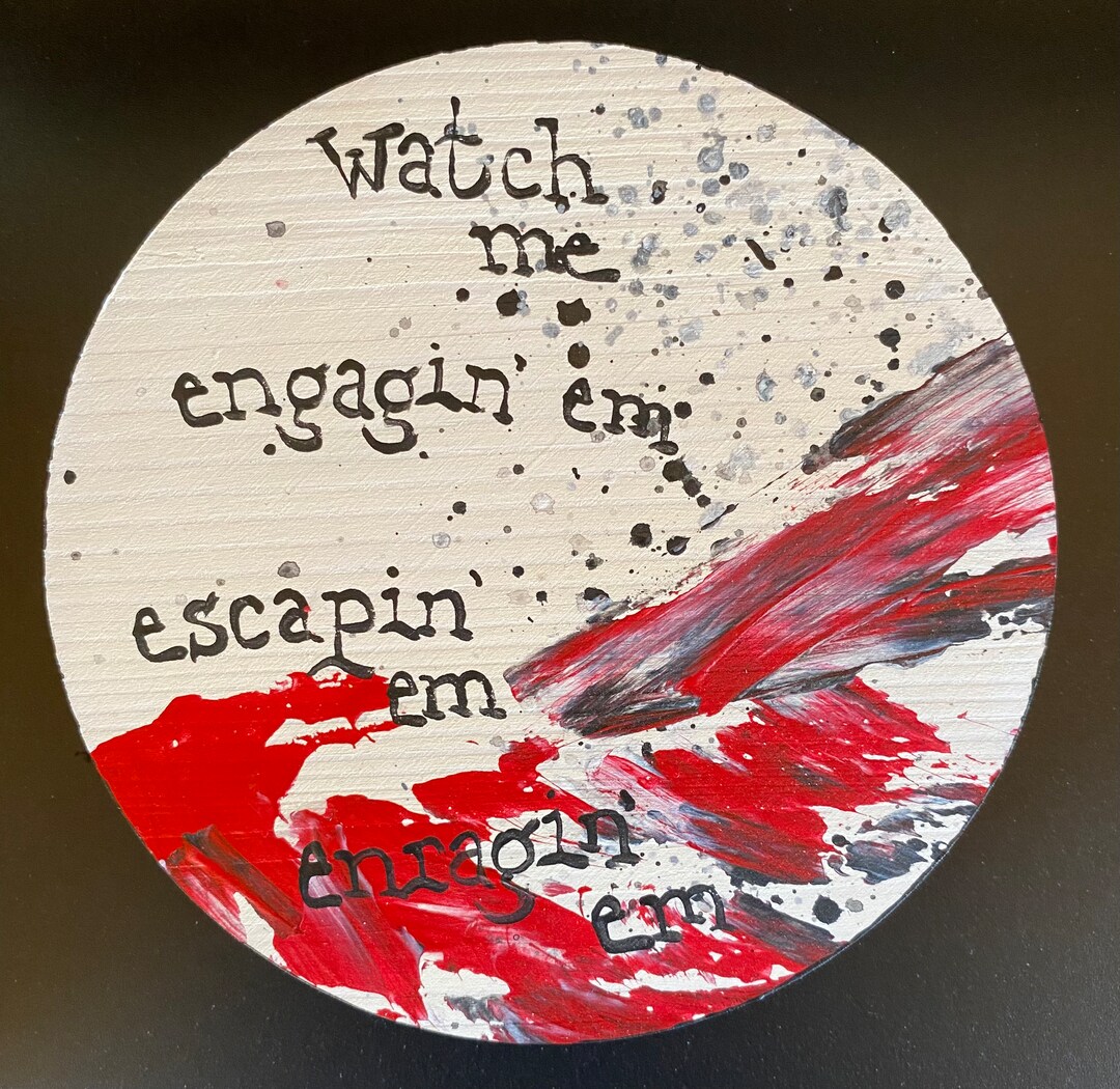 Hamilton Broadway Lyric Art Guns and Ships Song on Wood Musical Theatre ...