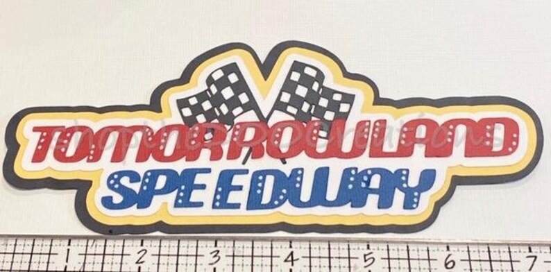 Tomorrowland Speedway / Disney themed Paper Piecing or Die Cut | Etsy