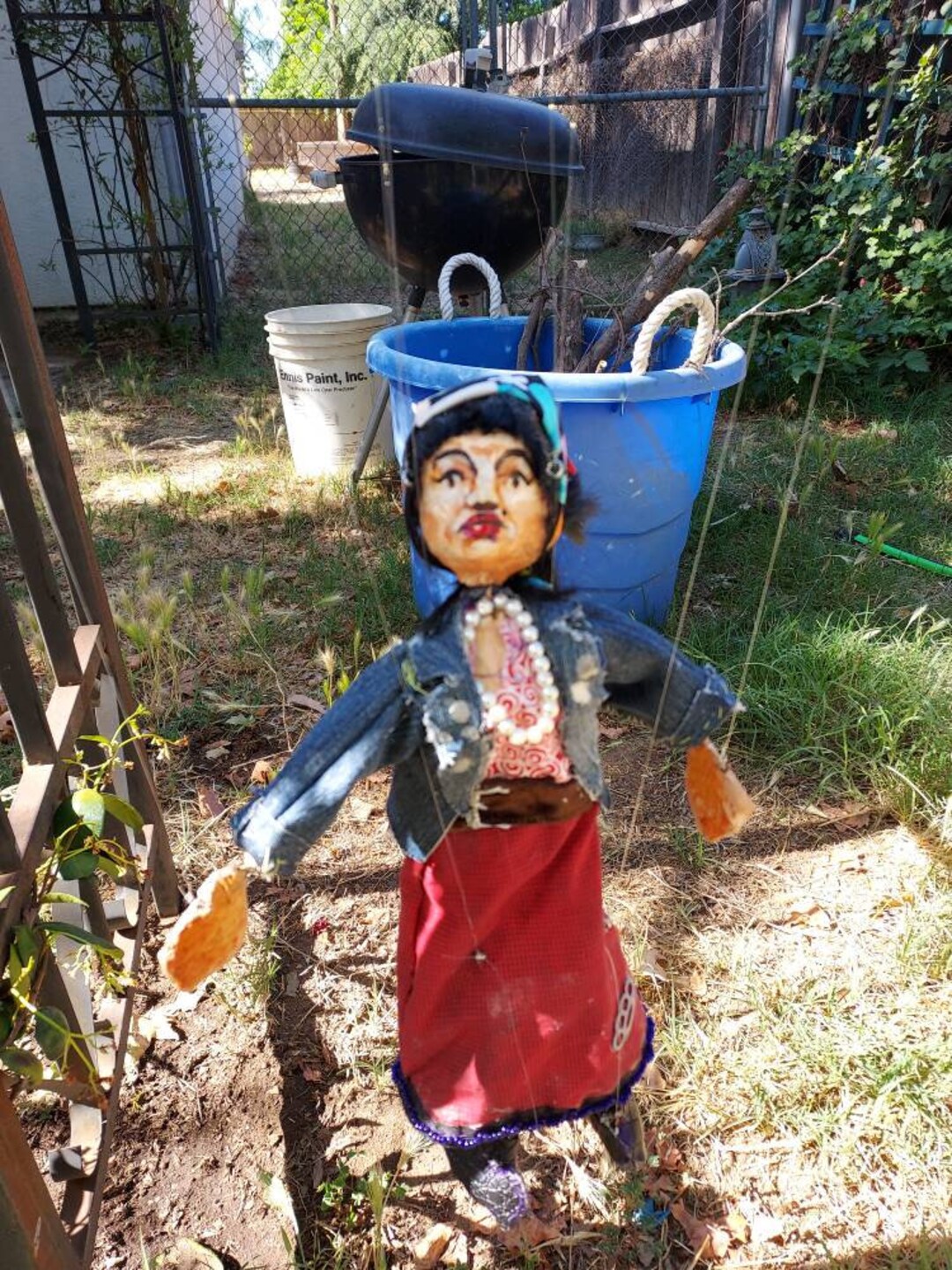 Paper Maché Marionette Rock-a-billy Lady - Etsy