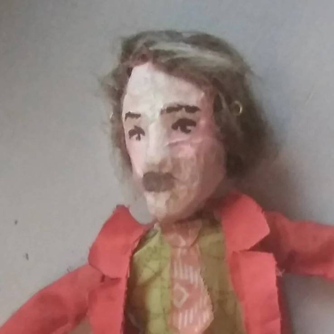 Paper Maché "70's Man" Marionette Puppet - Etsy