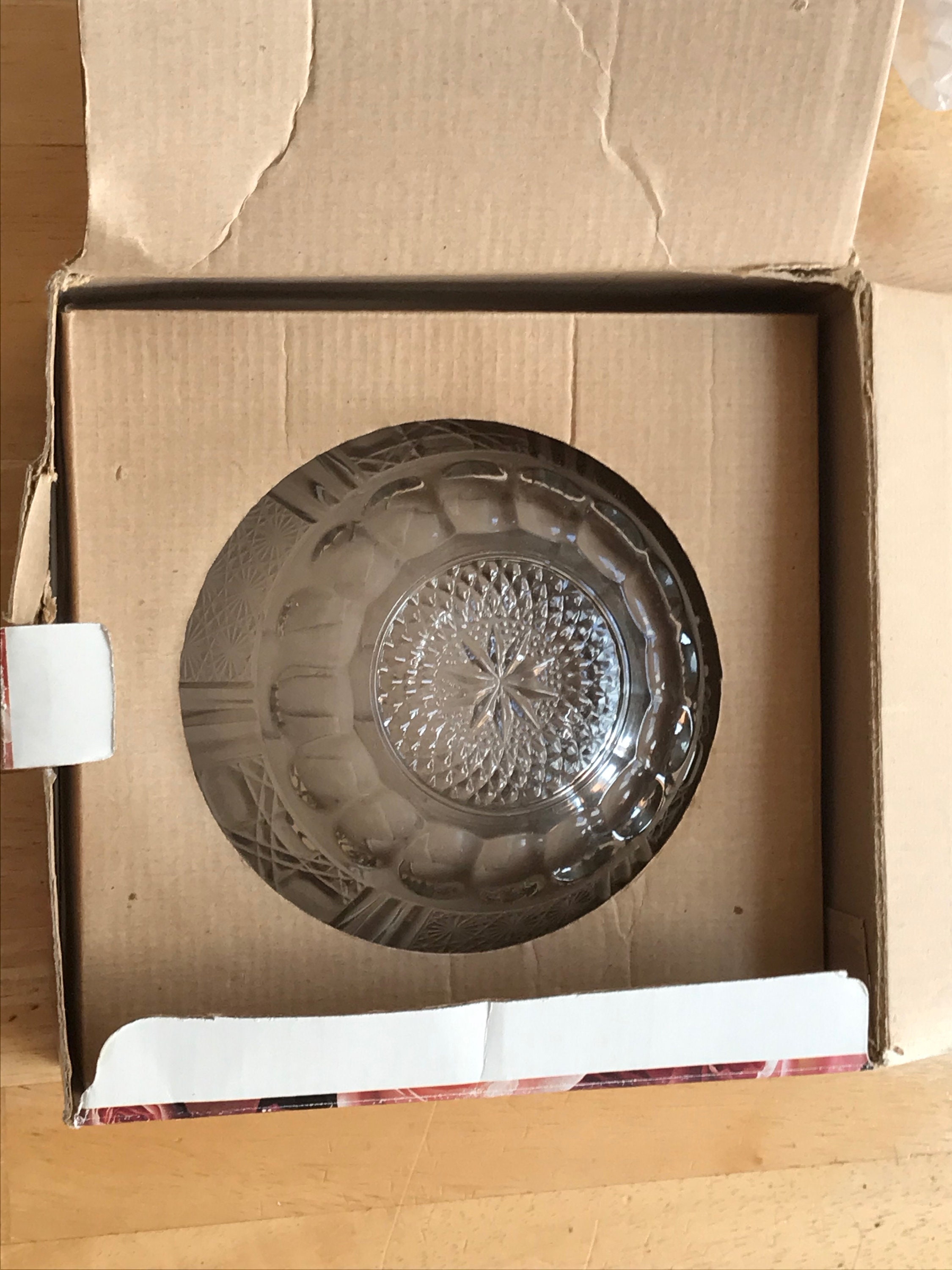 Vintage Crystal Centerpiece Bowl From Crystal Galleries -- New - Etsy