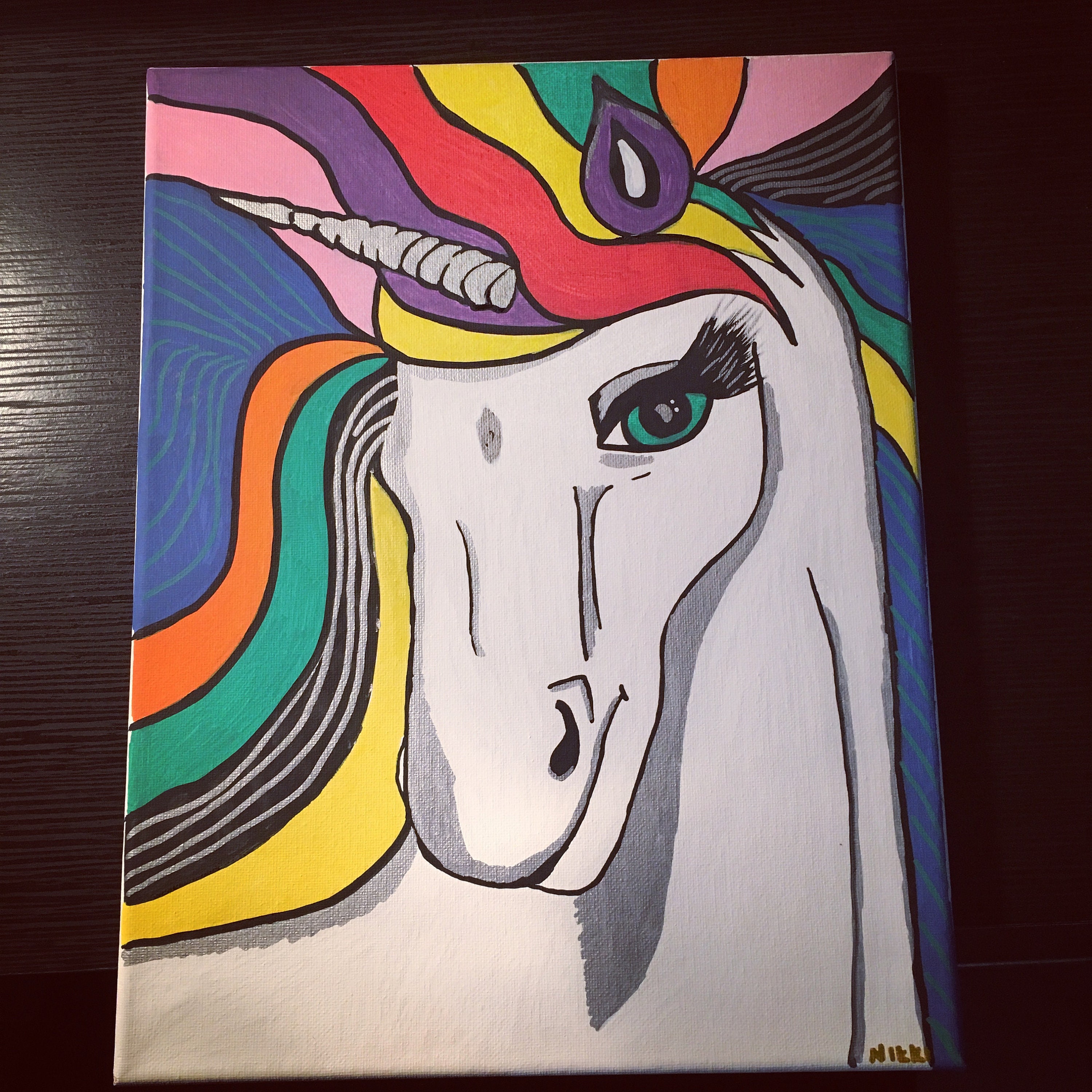 Unicorn Painting - Etsy