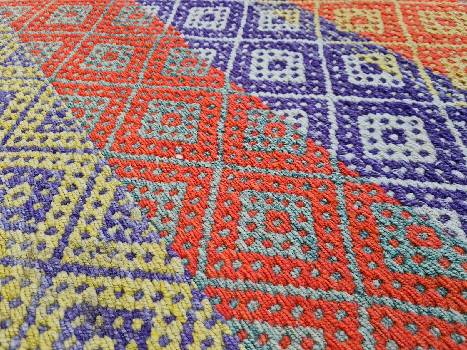 Peruvian Colorful Blanket / Carpet / Rug / Frazada / Handmade | Etsy