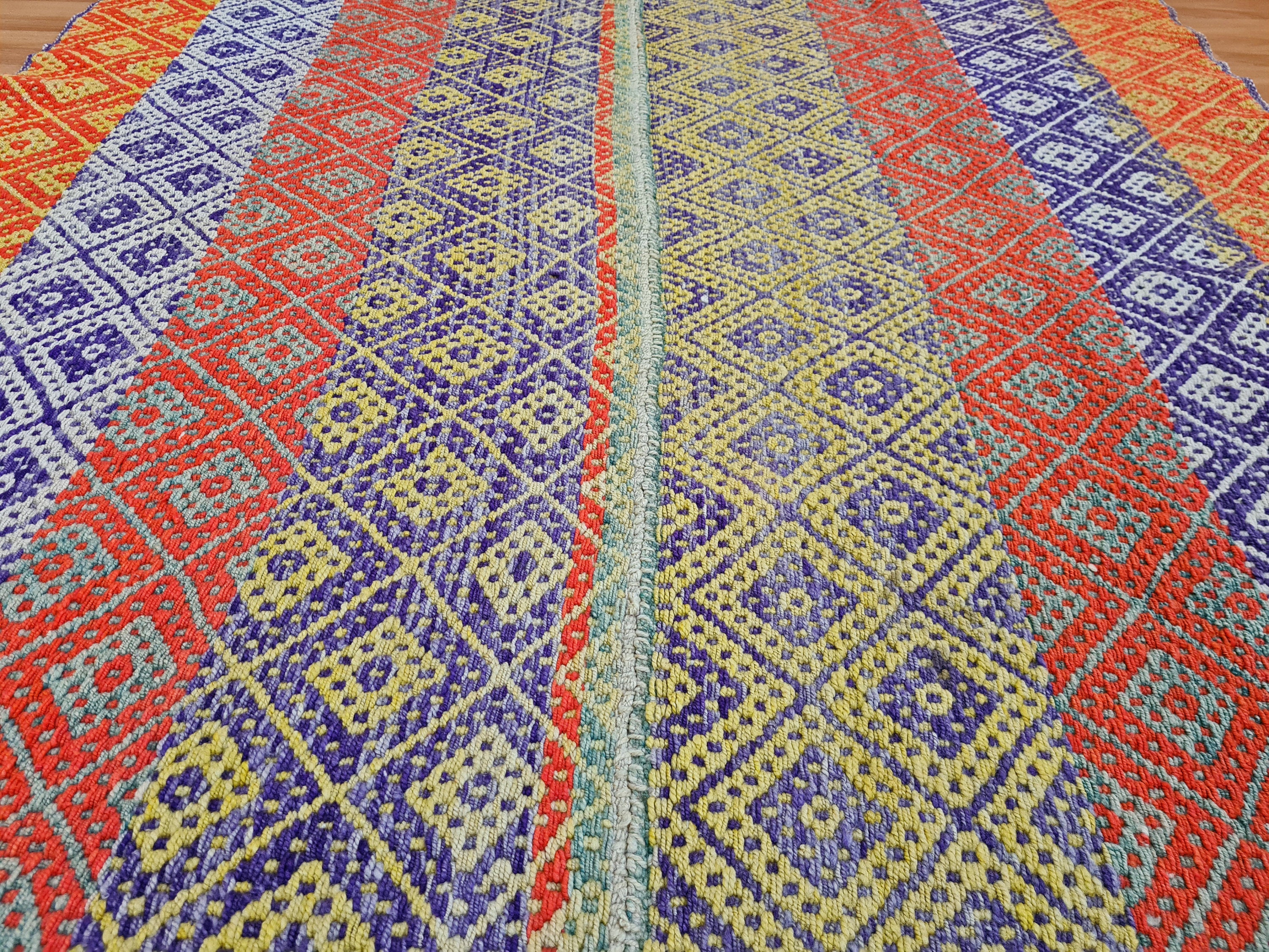 Peruvian Colorful Blanket / Carpet / Rug / Frazada / Handmade | Etsy